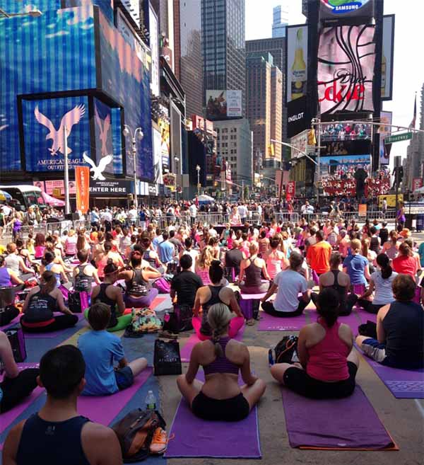 Solstice in Times Square Yoga Event | Live X